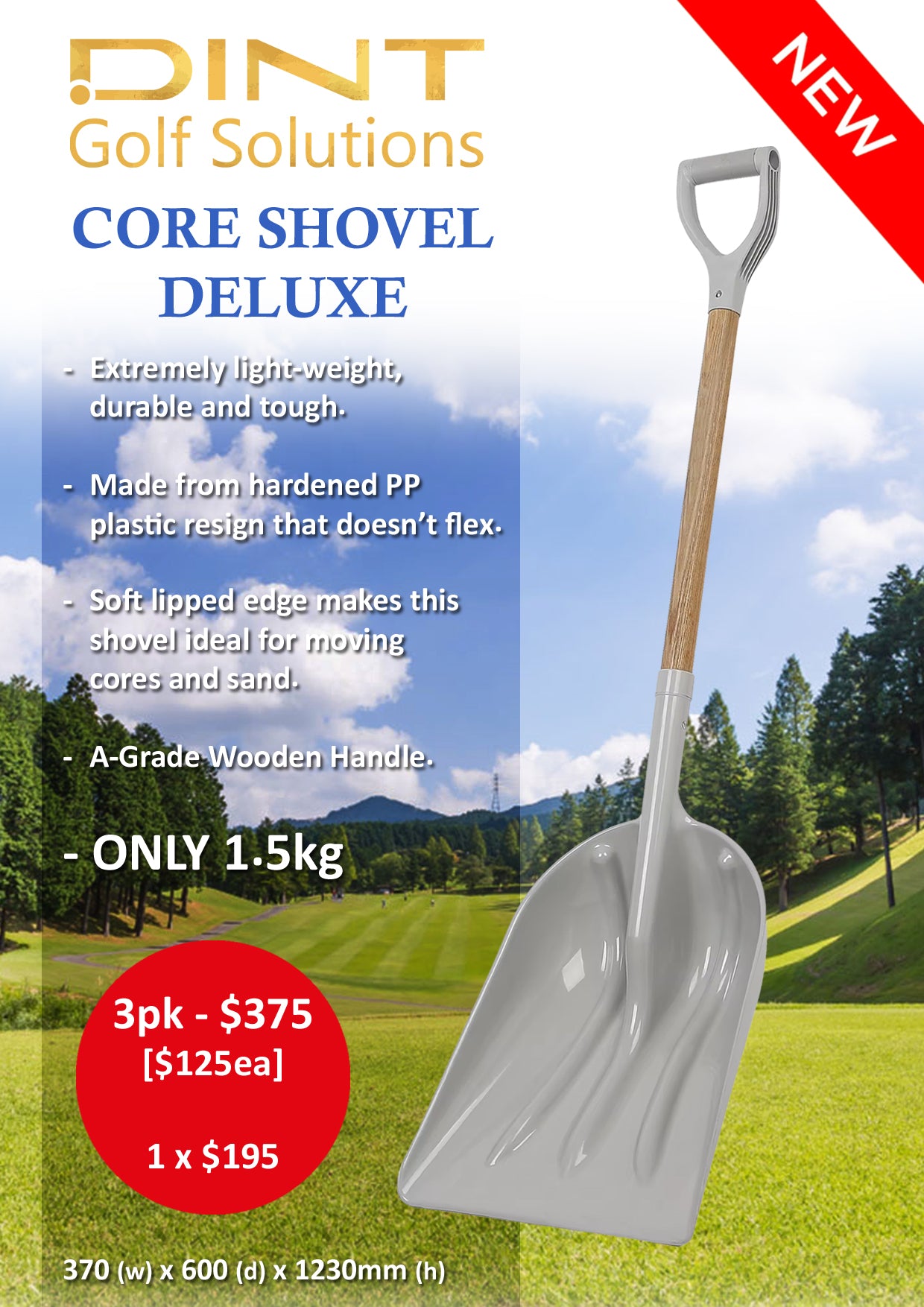 Core Deluxe Shovel – Dint Golf Solutions