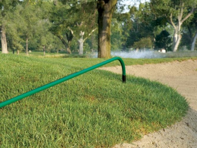 Curved Bunker Rake Handle – Dint Golf Solutions